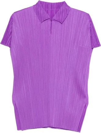 Issey Miyake Femme, Blouses et Chemises, Violet, Taille: 46 FR Monthly Colors: August Shirt