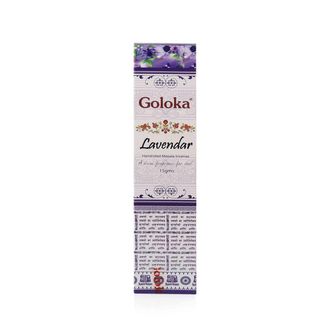 NKlaus Goloka Lavendel R&auml;ucherst&auml;bchen 15g - Handgerolltes R&auml;ucherwerk aus Indien mit beruhigendem Lavendelduft - Ideal f&uuml;r Meditation, Yoga & Aromatherapie
