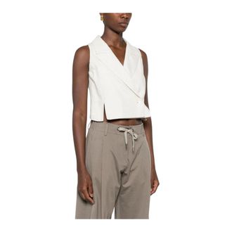 Emporio Armani &Auml;rmelloser Zweireiher-Blazer - - Jackets - Damen - Wei&szlig; - M