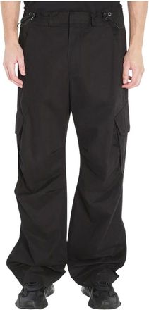 Dolce & Gabbana Homme, Pantalons, Noir, Taille: M Pantalon Cargo Large