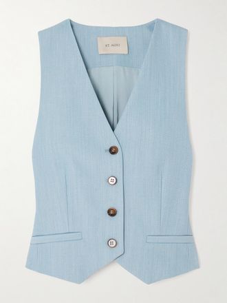 St.Agni Carter Weste Aus Twill Mit Recycelten Fasern - Blau