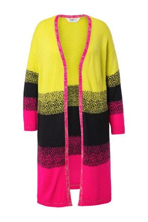Angel Of Style Strickjacke Long-Strickjacke Blockstreifen-Farbverlauf