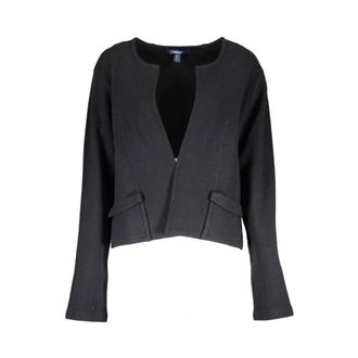 GANT Schwarze Woll Damen Cardigan - - Knitwear - Damen - Schwarzk - 2XL