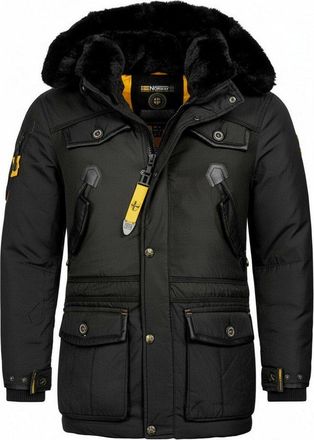 Geographical Norway Winterjacke Herren Outdoor Jacke Parka BrAcrobat (Packung, 1-St., Wintermantel) Winter Parka