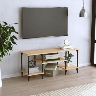 Les Tendances Meuble TV ch&ecirc;ne sonoma 102x35x45,5 bois ding&eacute;nierie
