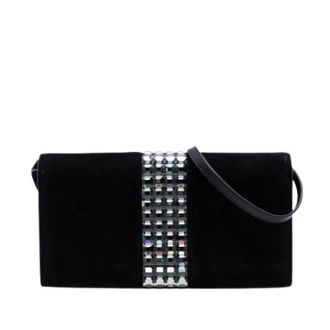 Gucci Pre-owned Wildleder Umh&auml;ngetasche - - Pre-owned - Damen - Schwarzk - ONE SIZE