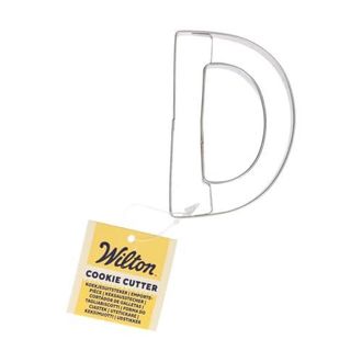 Wilton Cookie Cutter Letter D: Keksausstecher Edelstahl, Ausstecher Set f&uuml;r Keks, Pl&auml;tzchen: Ausstechformen Zahlen und Buchstaben - 7,5 cm