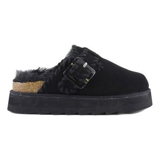 Colors Of California Platform Sabot Wool Stitching Color Bla, Size 36 EU BLA 36, Bla, 38 EU