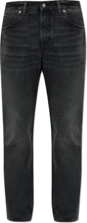 Dolce & Gabbana Homme, Jeans, Noir, Taille: 2XL Jean Coupe Droite