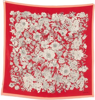Mantero 1902 Floral-print Silk Scarf