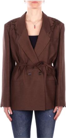 Blugirl Femme, Vestes, Brun, Taille: 38 FR Blazer