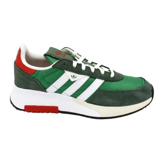 adidas Sneaker im Retro-Stil mit Wildledereins&auml;tzen - - Sport - Herren - Gr&uuml;n - 44 2/3 EU