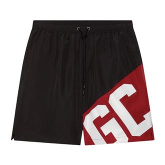 GCDS Schwarze Logo Boxershorts mit Taschen - - Shorts - Herren - Schwarzk - XS