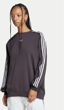 adidas Sweatshirt Lace 3 Stripes Crew LG4253 Braun Regular Fit