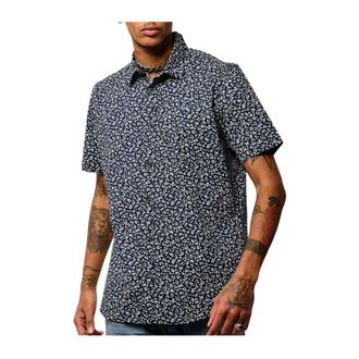 Kaporal Homme, Chemises, Bleu, Taille: 2XL Short Sleeve Chemises