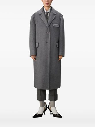 Thom Browne Klassischer Mantel - Grau