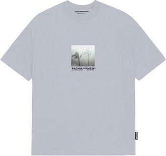 Jack & Jones Jcocalma Photo T-Shirt SS Crew Neck FST pour Homme, Gris Aube, S