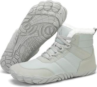 Mishansha Botte Femme Hiver Bottines Homme Neige Chaude Chaussure Minimaliste Hiver Boots Fourr&eacute;es pour Femme Homme, Vert Clair GR.43