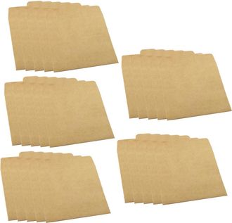 Angoily 25 Stück Teiliges Kraftpapier CD Taschen Dicke Praktische CD Hüllen zum Schutz vor Kratzern Vielseitige Aufbewahrungslösung für Haushalt und Dj Leicht