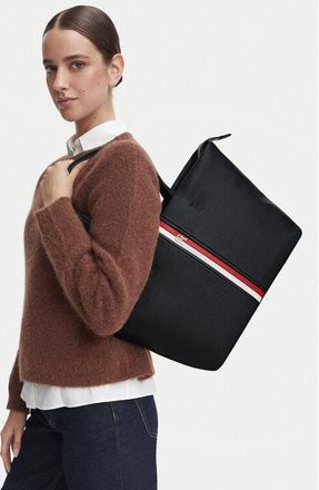 Tommy Hilfiger Handtasche Th Corp Ess Tote AW0AW19334 Dunkelblau