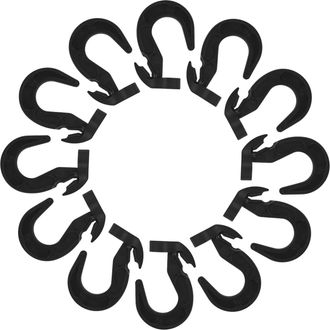 Hemoton 12 St&uuml;ck Bungee Seilhaken aus Kunststoff Elastische Zelthaken mit Schnalle Windfeste Camping und Gep&auml;ckbefestigung f&uuml;r Outdoor Reisen und Sport