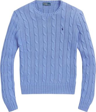Polo Ralph Lauren Femme, Pulls, Bleu, Taille: 44 FR Pull Ras du Cou Julianna