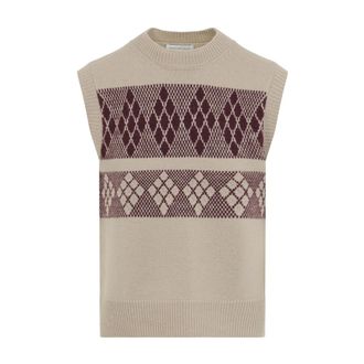 Dries Van Noten Homme, Pulls, Beige, Taille: XL Manta Sweater