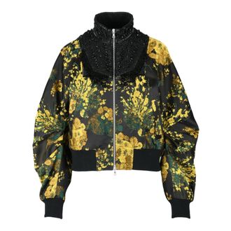 Dries Van Noten Femme, Vestes, Multicolore, Taille: 38 FR Giubbotto Corto Broccato