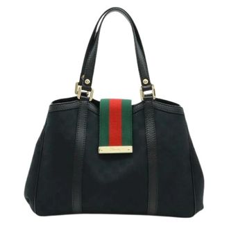 Gucci Pre-owned Canvas Handtasche - - Pre-owned - Damen - Schwarzk - ONE SIZE