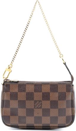 Louis Vuitton Crossbody Bags - Damier Ebene Mini Pochette Accessoires - Gr. unisize - in Braun - f&uuml;r Damen