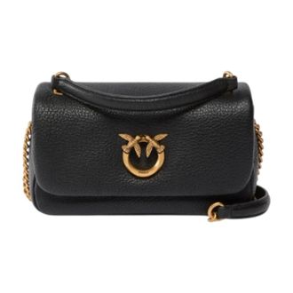 Pinko Pinko - Sac Love Bag en cuir noir - Femme - Sacs - Noir - Taille: ONE Size