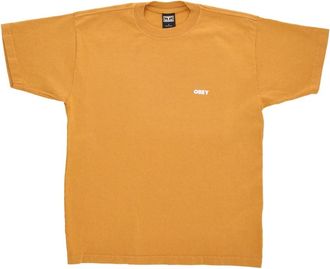 Obey Sundial Herren Schwere Baumwoll-T-Shirt - - Tops - Herren - Orange - XL
