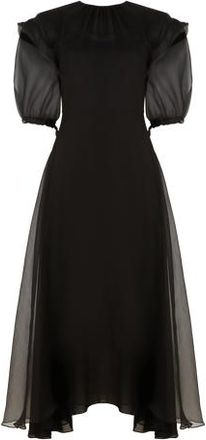 Minuit Robe en organza de soie