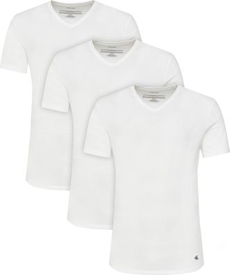 Calvin Klein Underwear T-Shirt-Set LV00NB4186 Weiß Slim Fit