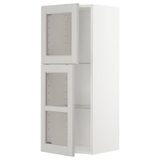 IKEA METOD Wandschrank mit Böden/2 Glastüren