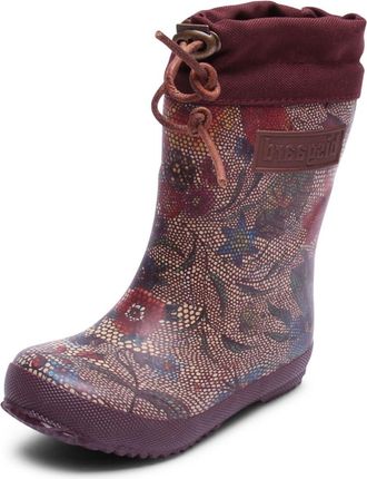 Bisgaard Unisex Kinder Thermo Gummistiefel, Mehrfarbig Flowers-Bordeaux, 22 EU