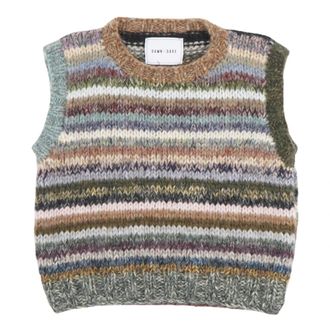 Dawn x Dare &Auml;rmellose Strickware - - Knitwear - Damen - Mehrfarbig - M