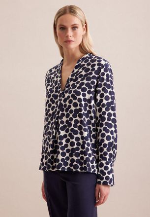 Seidensticker Klassische Bluse Schwarze Rose Tunika Punkte