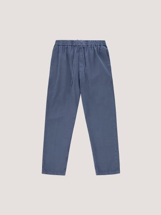 Circolo 1901 Relaxed-Fit Trousers in Gabardine Avio / 48