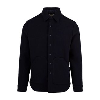 Aspesi Hemd mit Knopfleiste vorne- Seitentaschen und &Auml;rmeln mit Schlitz - - Jackets - Herren - Blau - S