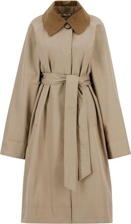 Barbour Wasserabweisender Damen-Trenchcoat Reagan mit Taillengurt und Cord-Details in
