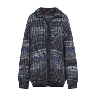 Missoni Caperdoni Maxi Cardigan - Femme - Pulls - Gris - Taille: 40 FR