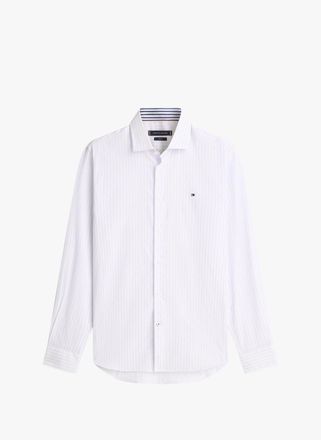 Tommy Hilfiger Chemise droite en coton m&eacute;lang&eacute;