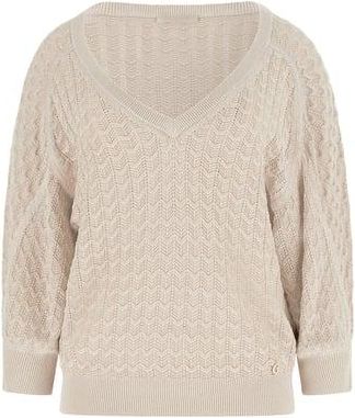 Guess Pull col V en maille ajour&eacute;e