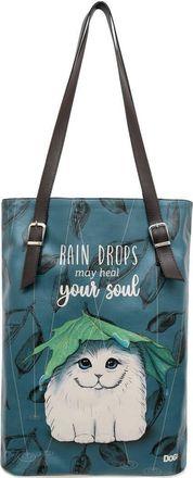 Dogo Vegane Damen Schultertaschen Umhängetaschen Tall Bag - Rain Drops May Heal Your Soul