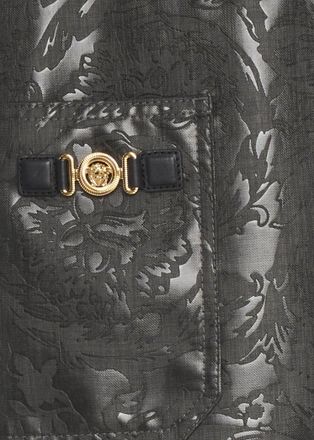 Versace Mens Trousers Grey Jacquard