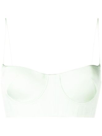 Alex Perry haut-bustier &agrave; coupe courte - Vert