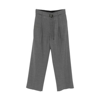 Emporio Armani Homme, Pantalons, Gris, Taille: M Wide Pantalons