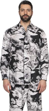 Moschino Homme, Blouses et Chemises, Noir, Taille: M Camicia 1555 Fantasia