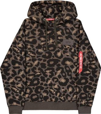 Alpha Industries Hoodie mit Camouflage-R&uuml;ckendruck